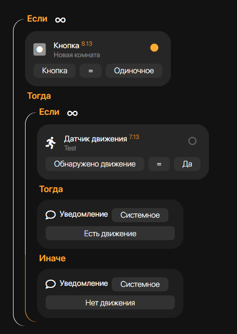 Сценарии в Sprut.hub - основные элементы управления — Sprut.hub Wiki